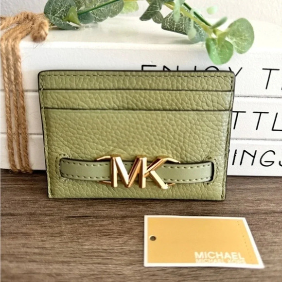 Michael Kors | Accessories | Nwt Michael Kors Card Holder Light Sage Mk ...